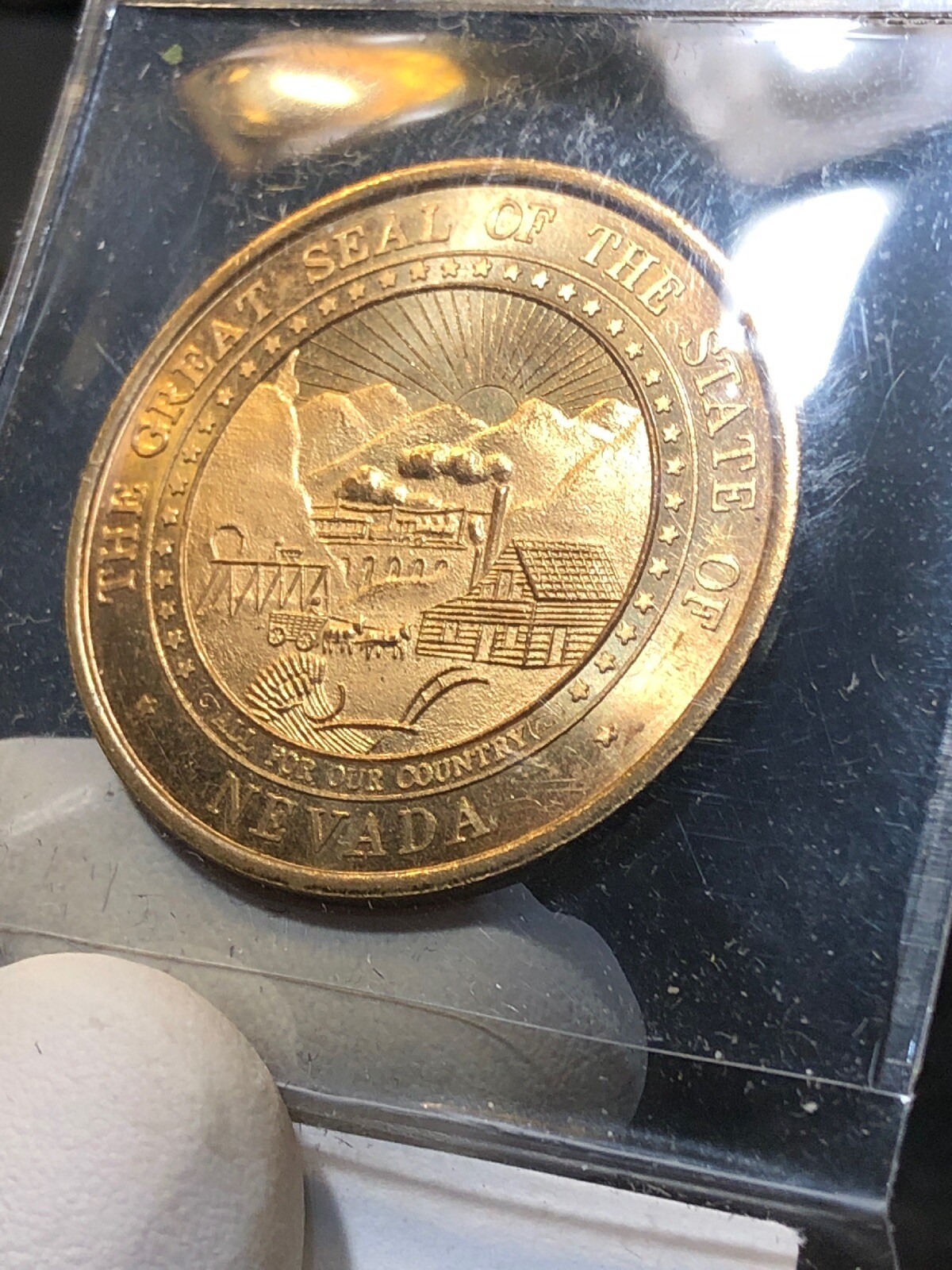 Great Seal Of The State Nevada Signed Engraved Mike O'Callaghan ...