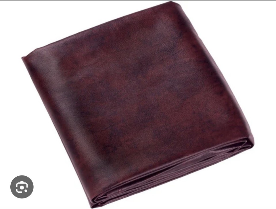 Heavy Duty Waterproof Leatherette Burgundy Pool Table Cover - Fits 8 ...