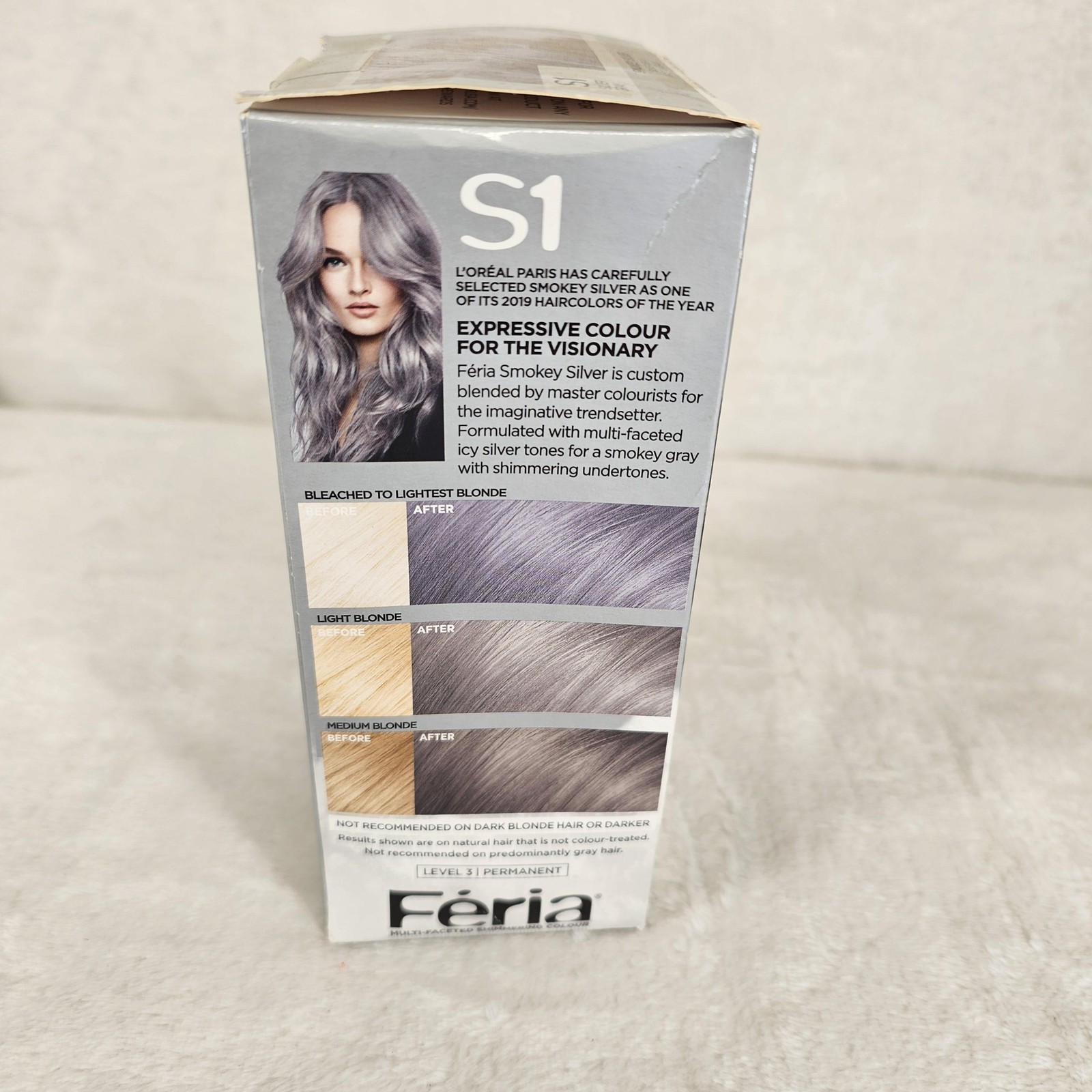 Feria Smokey Silver On Orange Hair