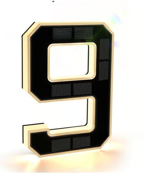 Waterproof 12V LED Acrylic House Number Sign for Outdoor Address ...