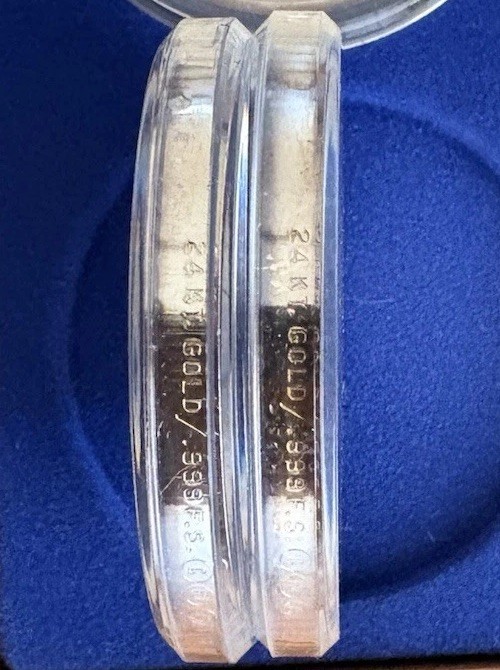 Hamilton Mint "Spirit of America" medallion set. 24K Gold on .999 Fine ...