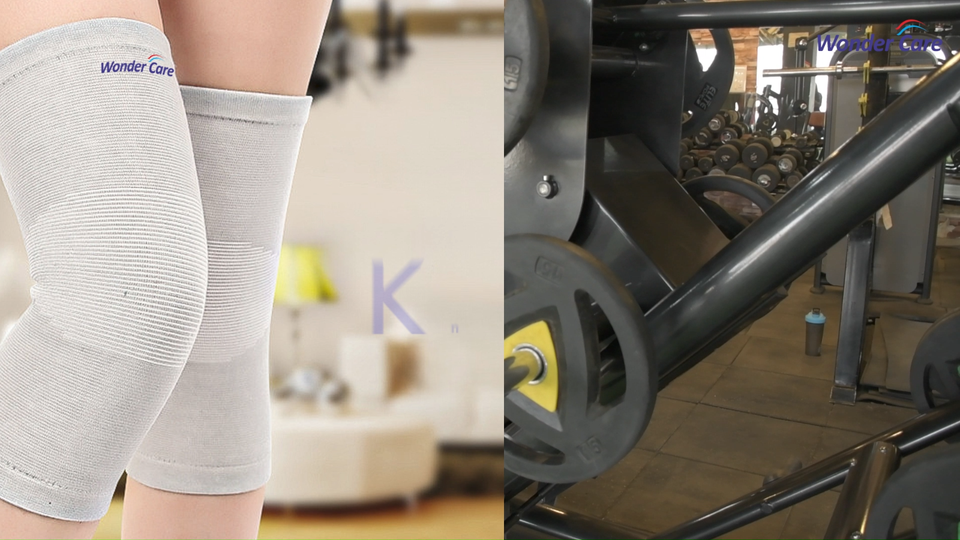 New! Bamboo Knee Sleeve Elastic Compression Knee Brace Breathable Knees ...