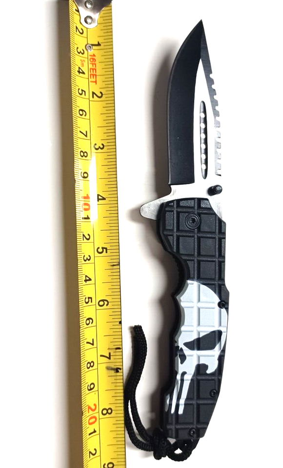 SPRING ASSISTED KNIFE 8.75 INCH OVERALL APPROX. 3.75 INCH BLADE ...