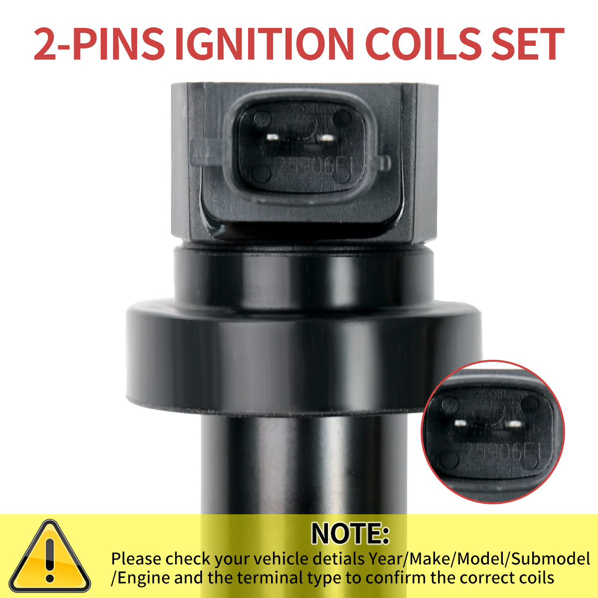 4X Ignition Coils For Kia Rio Hyundai Accent Veloster 6.0L L4 UF636 ...