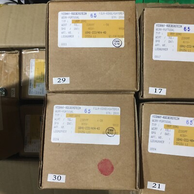 Lot 10boxes Vishay MKP 1841 2200PF 400V 5% Film Capacitors 1841-222 | eBay