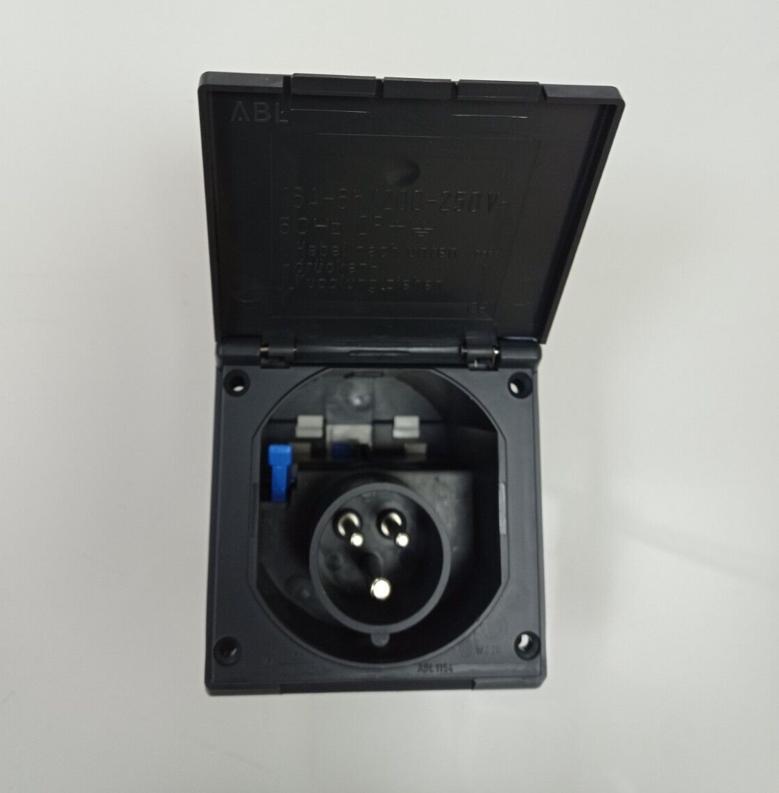 Fawo Mains Hook Up Inlet Flush Socket Grey Square 240v Caravan ...