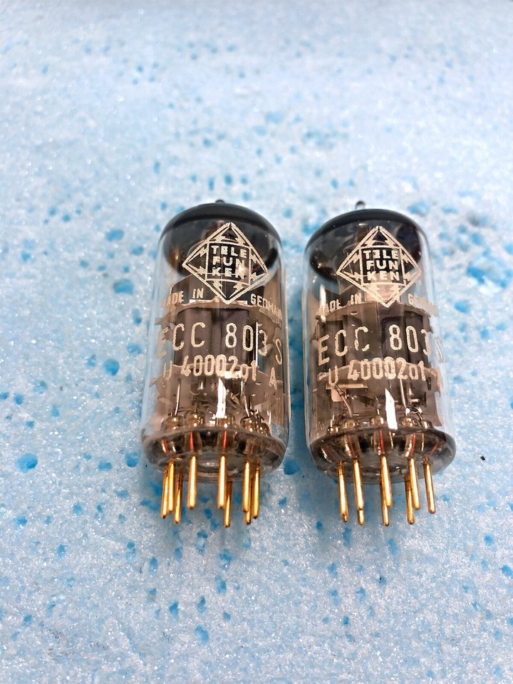 Telefunken ECC803S 12ax7 E83CC ec83 Gold Pins NOS NIB Matched Pair | eBay