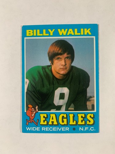 1971 Topps - Billy Walik #23 (RC) Philadelphia Eagles Football Card EX ...