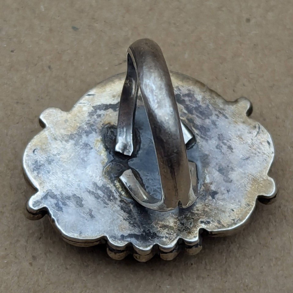 Large Southwestern Brown Fire Agate Sterling Silver Ring Sz 5.5 ...