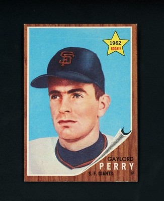 Gaylord Perry 1962 Topps Star Rookie RC (HOF) San Francisco Giants #199 ...