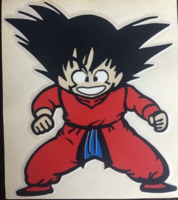 Vintage Kid Goku Window Vinyl Sticker Decal 5"x6" Dragon Ball Z | eBay