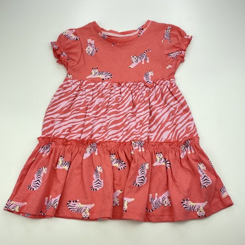 Girls size 0, Mango, cotton casual dress, tigers, EUC | eBay Australia