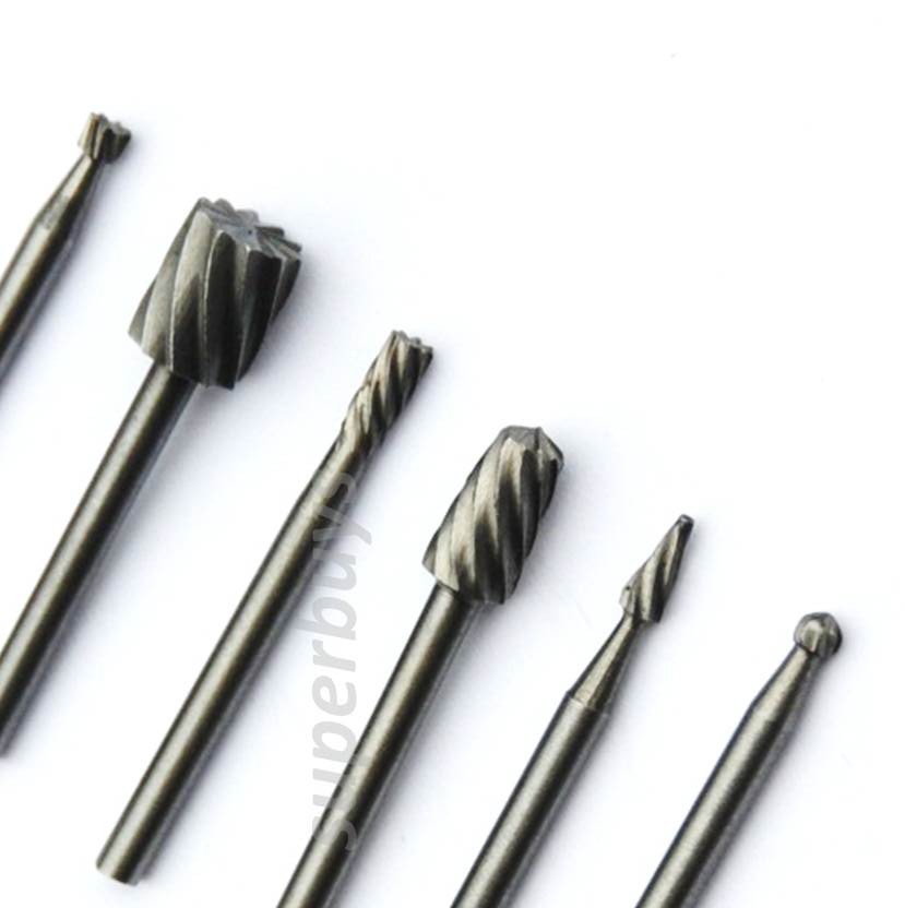 6 Carbide Grinding Routing Router Burr Bur For Dremel Wood Rotary Drill ...