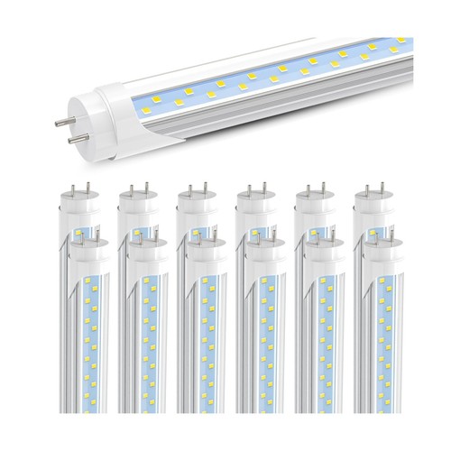 JESLED 4FT LED T8 Type A+B Tube Lights, 24W(65W Equivalent), 3200LM ...