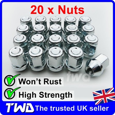 20 x ALLOY WHEEL NUTS - LAND ROVER FREELANDER 2 (COMPATIBLE FIT) LUG ...