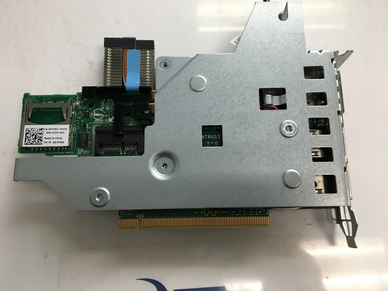 Dell 0C63DV DAUGHTER CARD 10GBE NETWORK CARD w/ Dell 06YFN5 SD Card ...