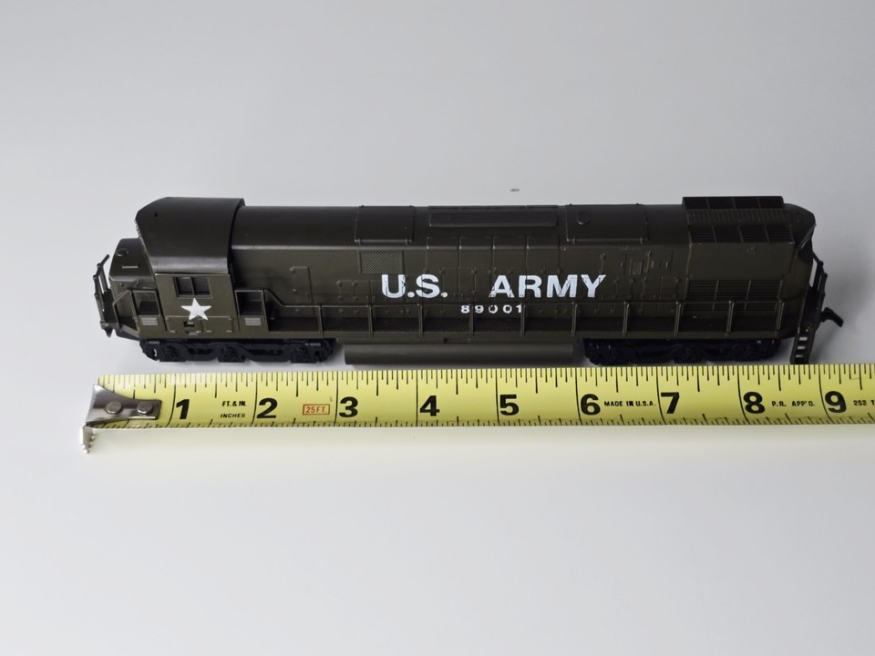 AHM - Ho Scale - U.S. Army Diesel Locomotive #89001 - Runs - No Box | eBay
