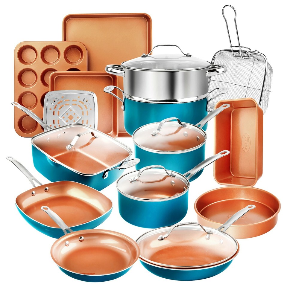 Gotham Steel 20 Piece Nonstick Cookware & Bakeware Set - 3 Available ...