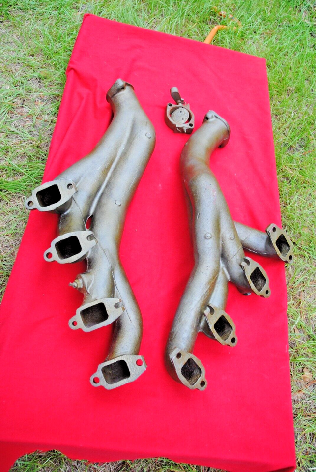 1963-1964 Ford Galaxie 406 & 427 Long Tube Cast Headers C3AE D & C2AE B ...