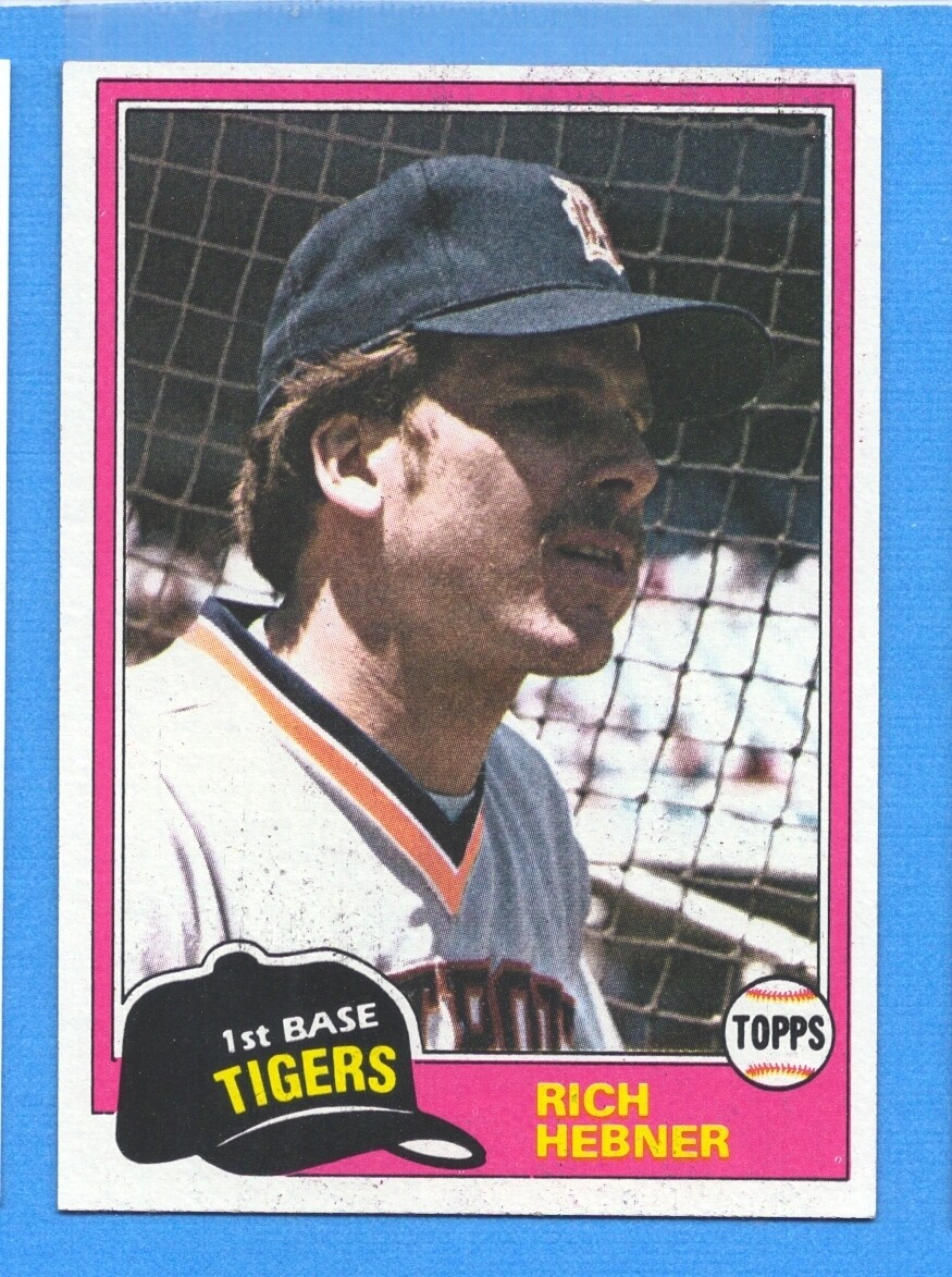 1981 Topps #217 Rich Hebner NM Tigers | eBay