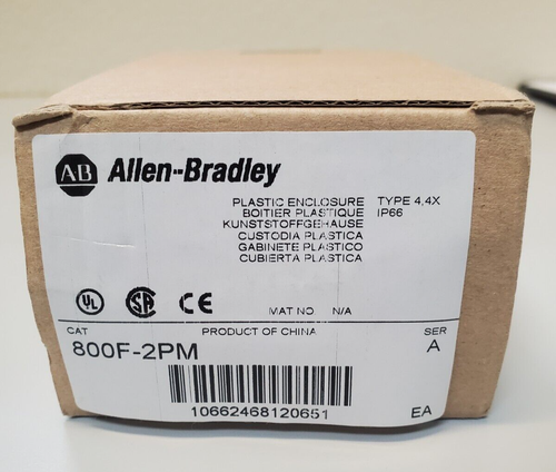 Allen Bradley 800F-2PM Plastic Enclosure - FACTORY SEALED | eBay