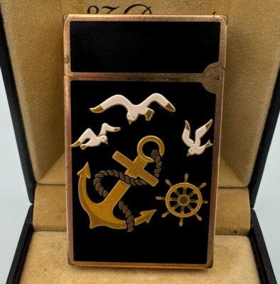 Working S.T. DUPONT Gas lighter LINE2 Marine Anchor without box | eBay