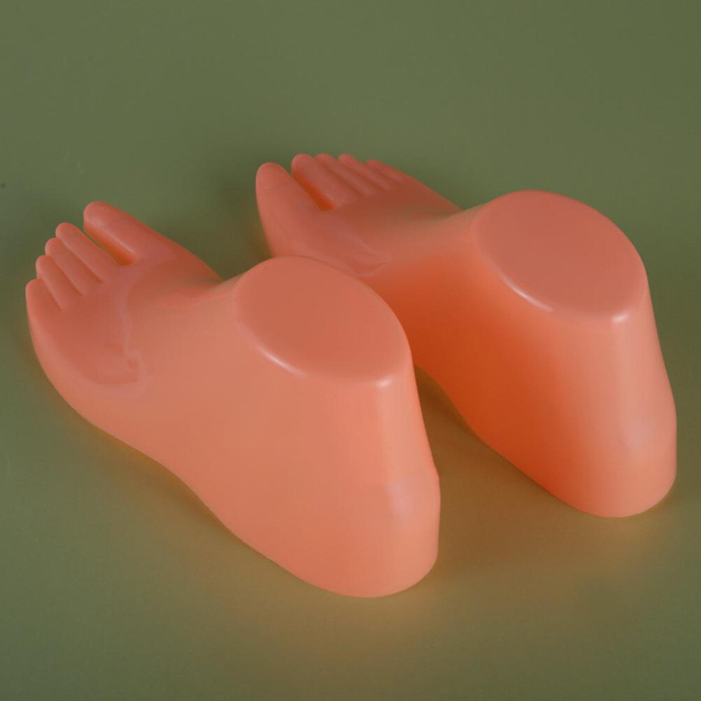 1Pair Plastic Adult Women Feet Mannequin Foot Sock Model Tools for ...