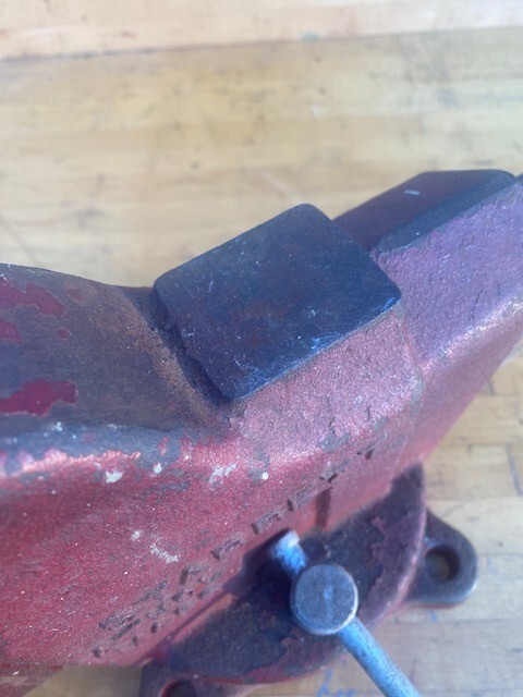 Vintage Starrett No. 014 Swivel Base Machinist Bench Vise 4" Jaws Anvil ...