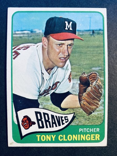1965 Topps Baseball Tony Cloninger Milwaukee Braves Card #520 | eBay