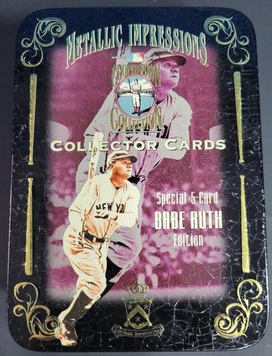 Babe Ruth 1994 Metallic Impressions Cooperstown Collection 5 Card Set ...