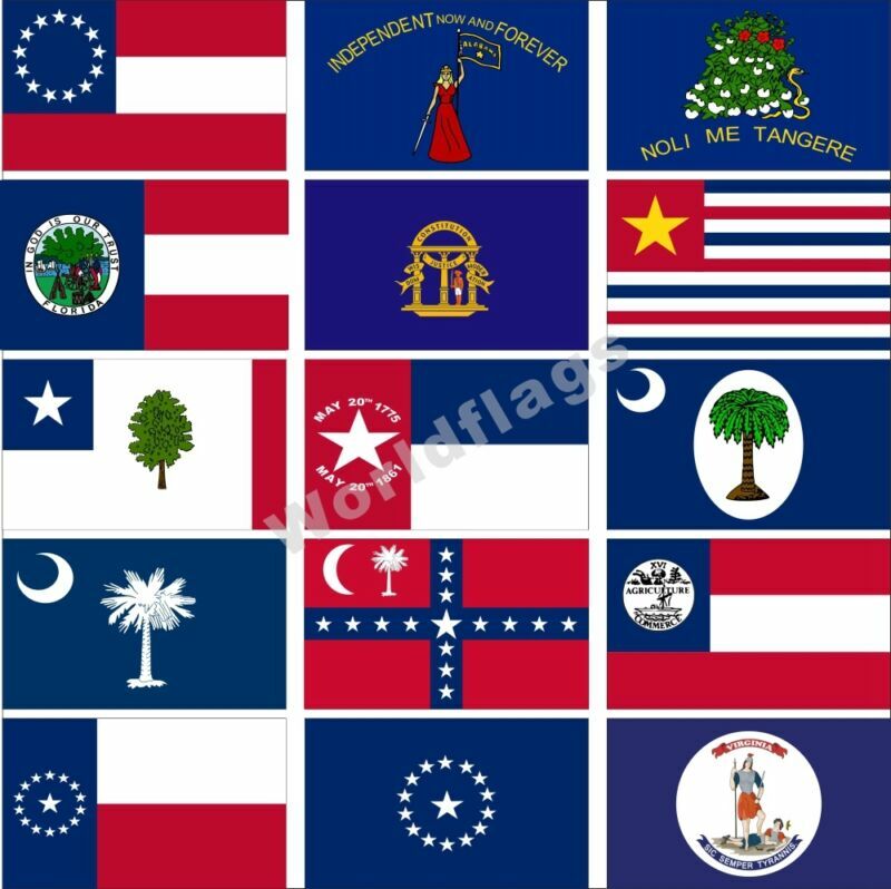 Old Flag Of The South Of The Csa