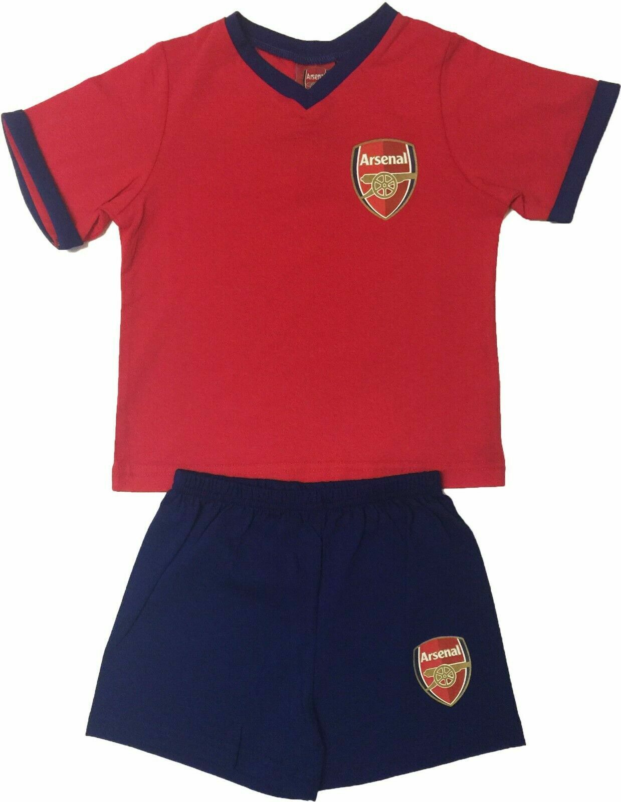 ARSENAL FOOTBALL SHORT PYJAMAS AFC BOYS SHORTY PJS 4 6 8 10 12 | eBay UK