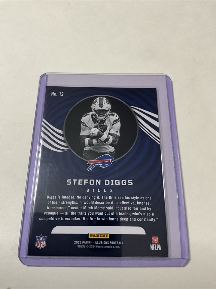 2023 Panini Illusions Stefon Diggs #12 Orange Buffalo Bills Trophy ...