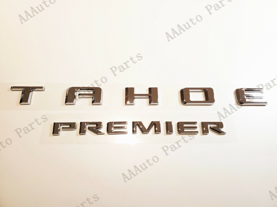 2PC New 2021+ Chevrolet Tahoe Chrome Tailgate Rear Tahoe Premier ...