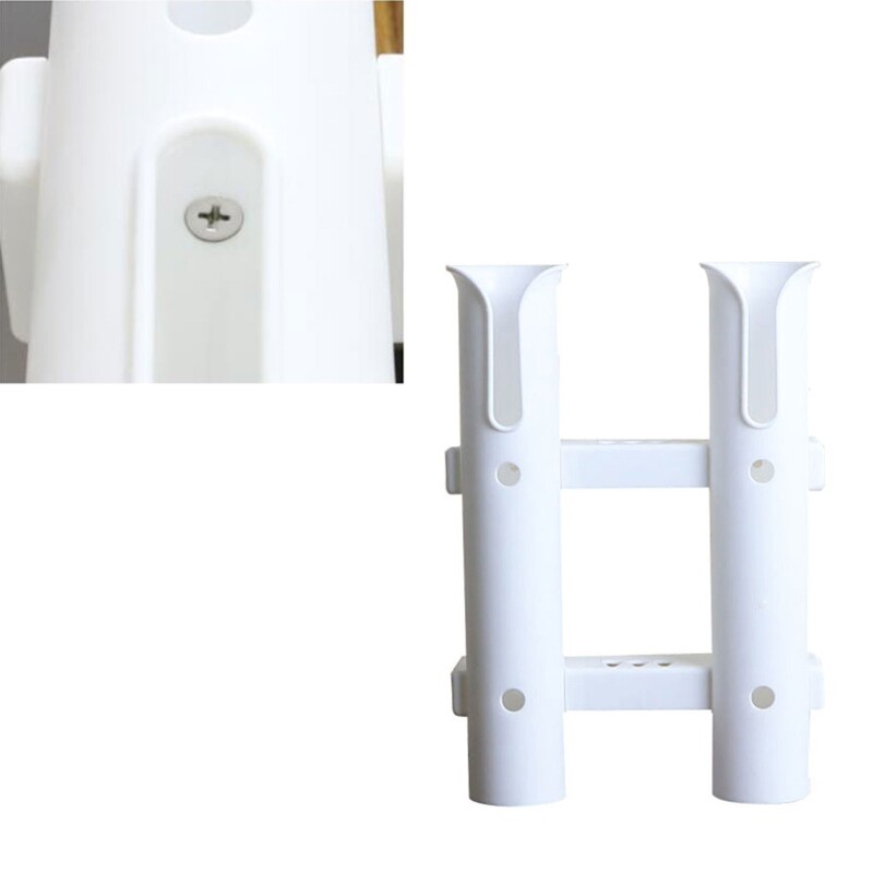 3 Tubes Link Plastic Fishing Rod Racks Holder Socket for Marine Fishing ...