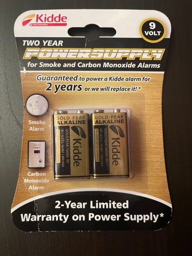 Kidde Gold Peak Battery 1604A 9V (Pack of 2) | eBay
