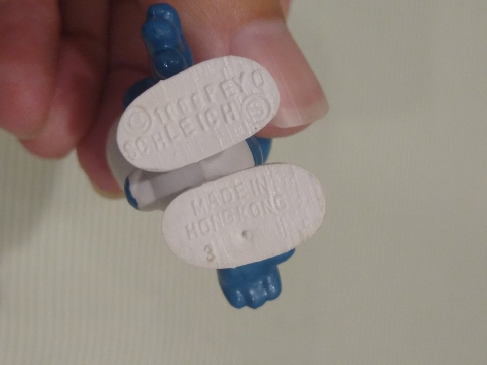 Smurf Figure Brainy 1969 Nerd Geek Genius Black Glasses Vintage Smurfs ...