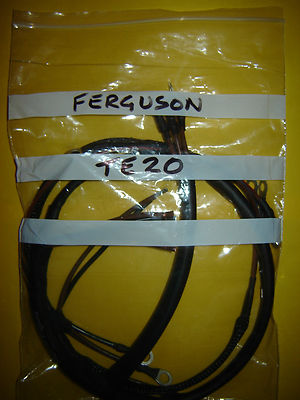 Ferguson Grey Gray Fergie T20 Diesel Tractor Wiring Harness Loom UK ...
