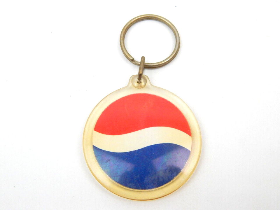 5V Keychain Pepsi Cola Logo Round Red White Blue Vintage! | eBay