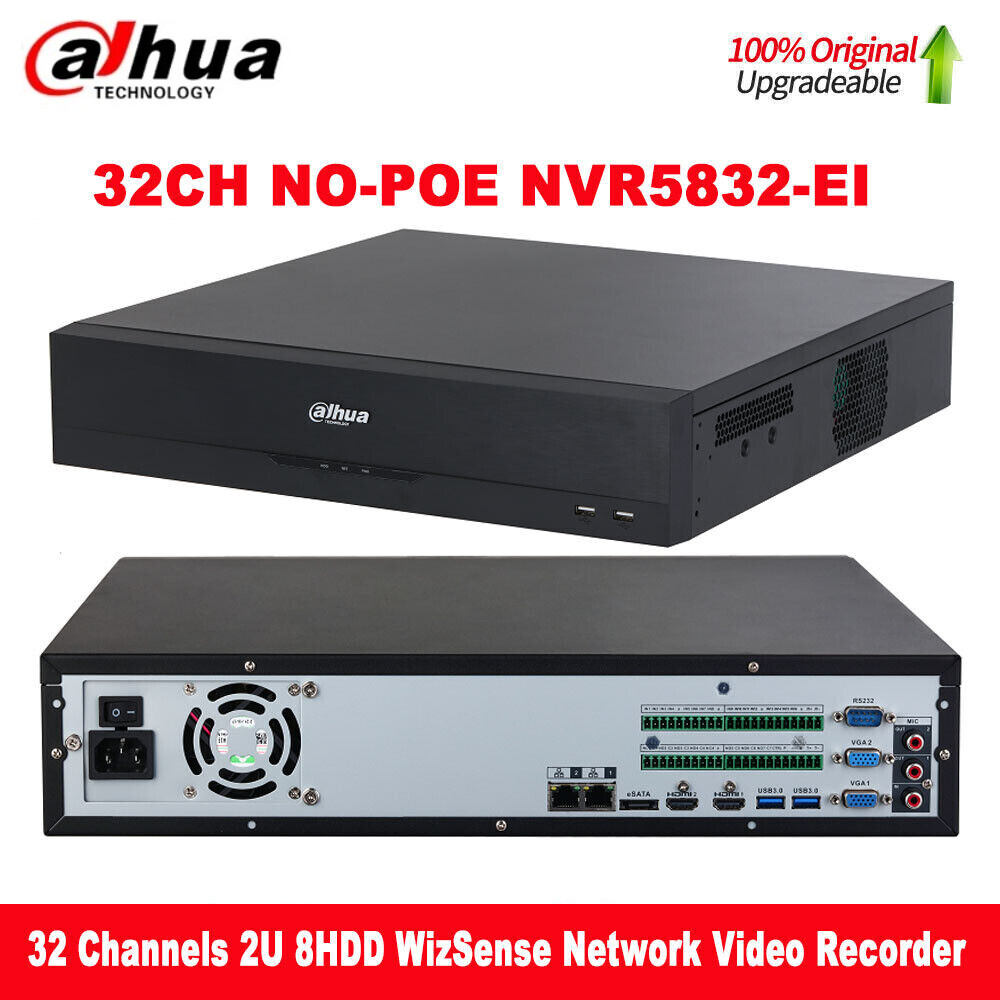 32CH NVR Dahua NVR5832-EI 2U 8HDD Network Video Recorder Face ...