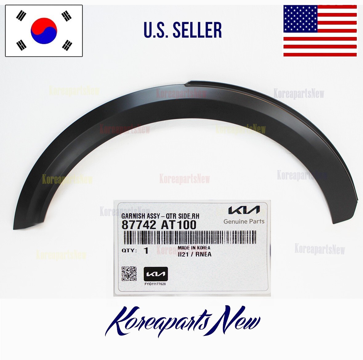 REAR Quarter Panel Wheel Molding Right PASSN 87742AT100 ⭐OEM⭐ Kia Niro ...