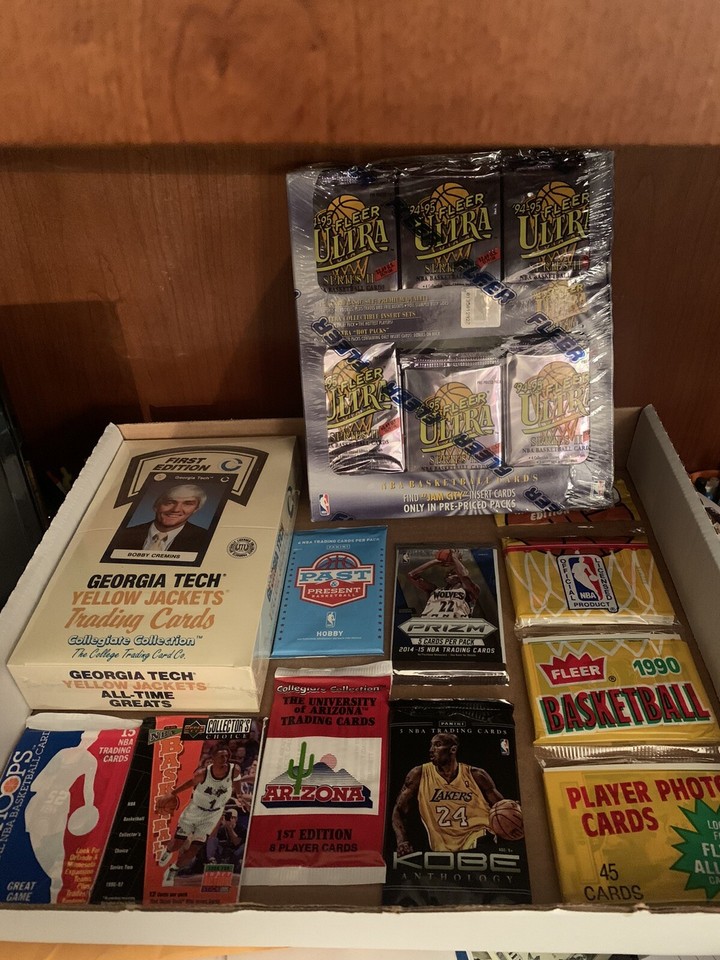 LOT OF UNOPENED Basketball PACKS UNOPENED BASKETBALL Pack Lot Estate ...