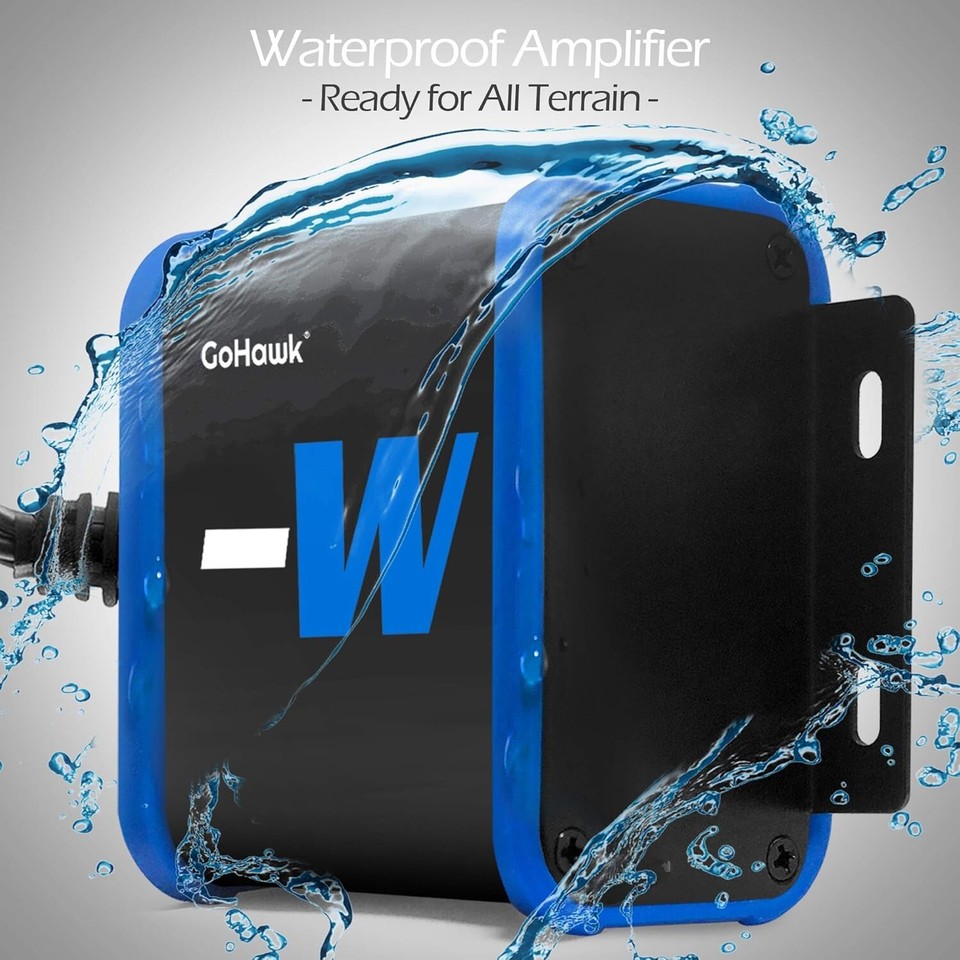 Waterproof Amplifier 4" Full Range Bluetooth Motorcycle Stereo Speakers ...