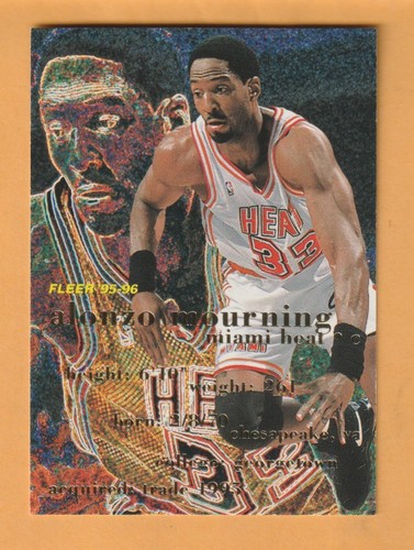 Alonzo Mourning Miami Heat 1995-96 Fleer #235 HOF Georgetown Hoyas | eBay