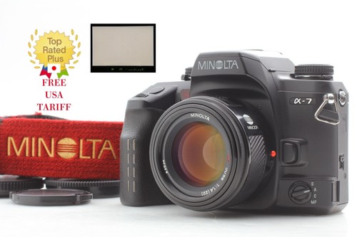 [Near MINT] Minolta α7 a7 Maxxum Dynax Alpha Film Camera AF 50mm f1.4 ...