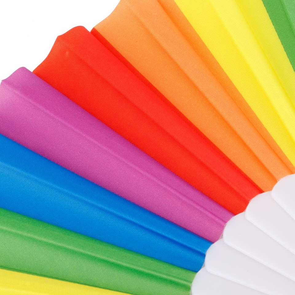 Vertical 5x Handheld Folding Fan Hand Fan Stage Performance BAJ | eBay UK