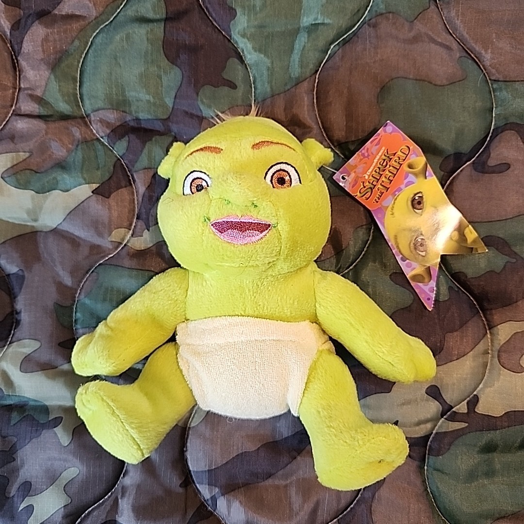 DreamWorks Kellytoy Shrek The Third Baby Boy Ogre Fergus Plush Stuffed ...