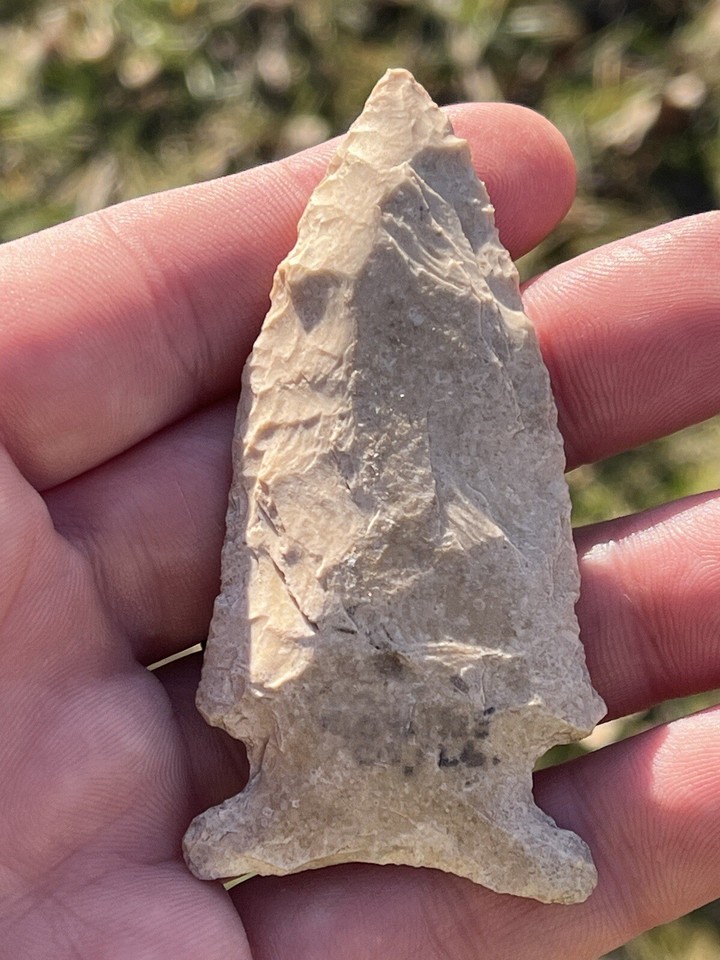 archaic side notch arrowhead Illinois Authentic Native American ...