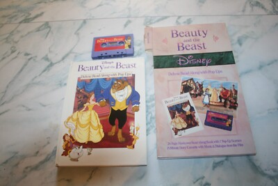 Disney Beauty and the Beast Pop-up Read Along Book and Cassette | eBay