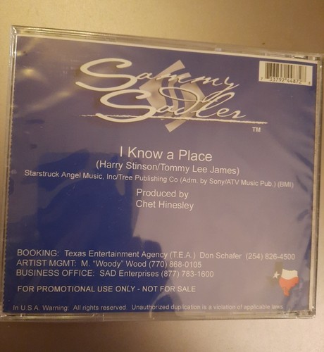 Sammy Sadler I Know A Place Radio Promo CD Single Sealed | eBay